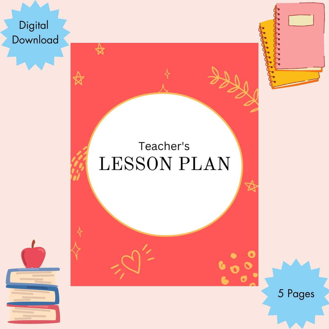 Comprehensive Teacher's Lesson Plan Streamline Your - Etsy