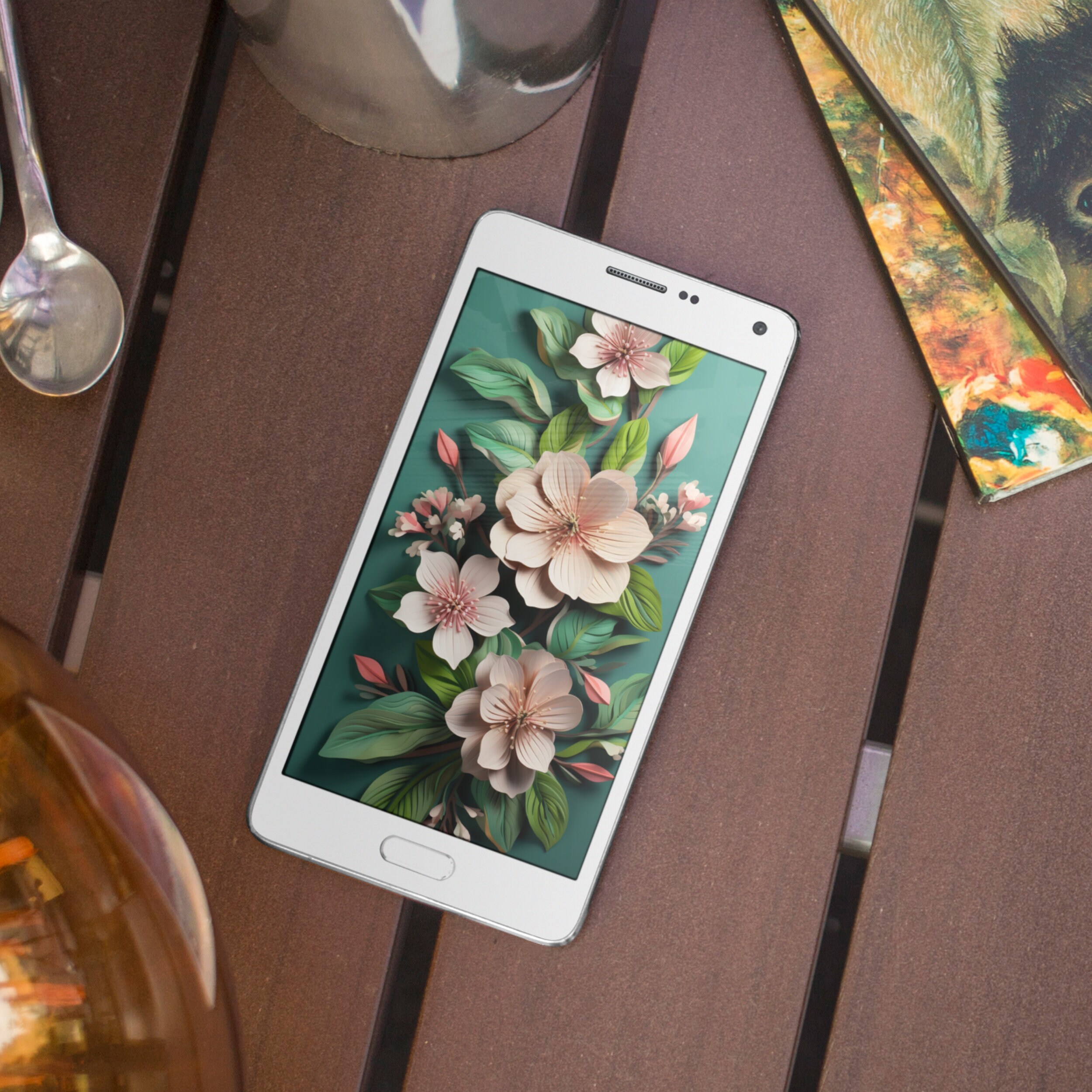 3D Floral Wallpaper - Elevate Your Smartphone With Stunning Flower Art ...