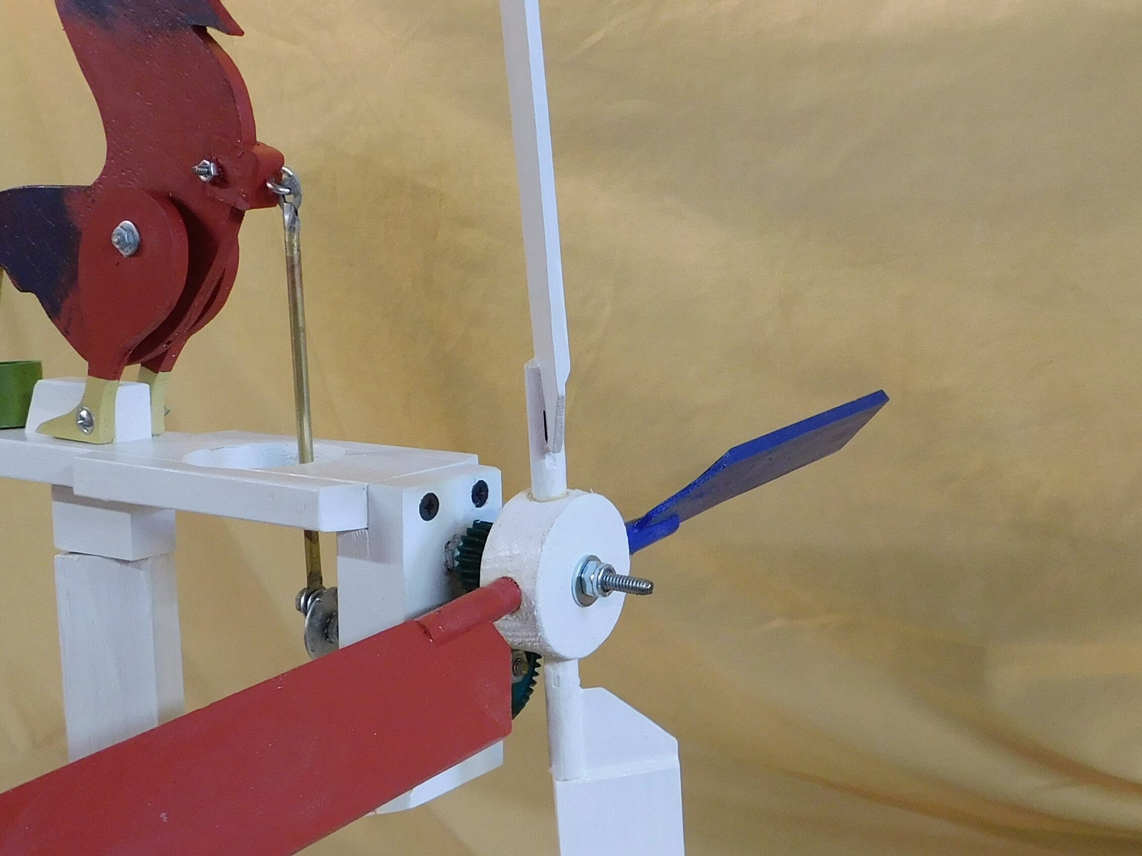 Pine Wood Chicken Whirlygig - Wind Powered Kinetic Sculpture - Etsy