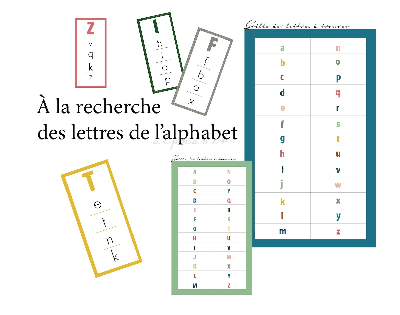 Buscando las letras del abecedario DIGITAL - Etsy España