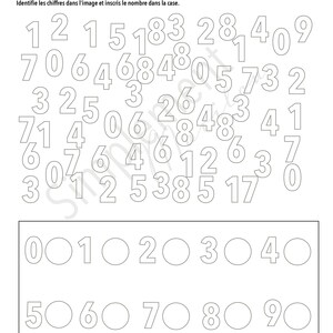 Cherche et trouve les lettres et les chiffres NUMÉRIQUE - Etsy Canada