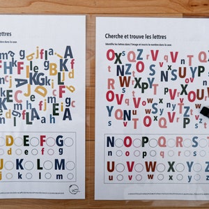 Cherche et trouve les lettres et les chiffres NUMÉRIQUE - Etsy Canada