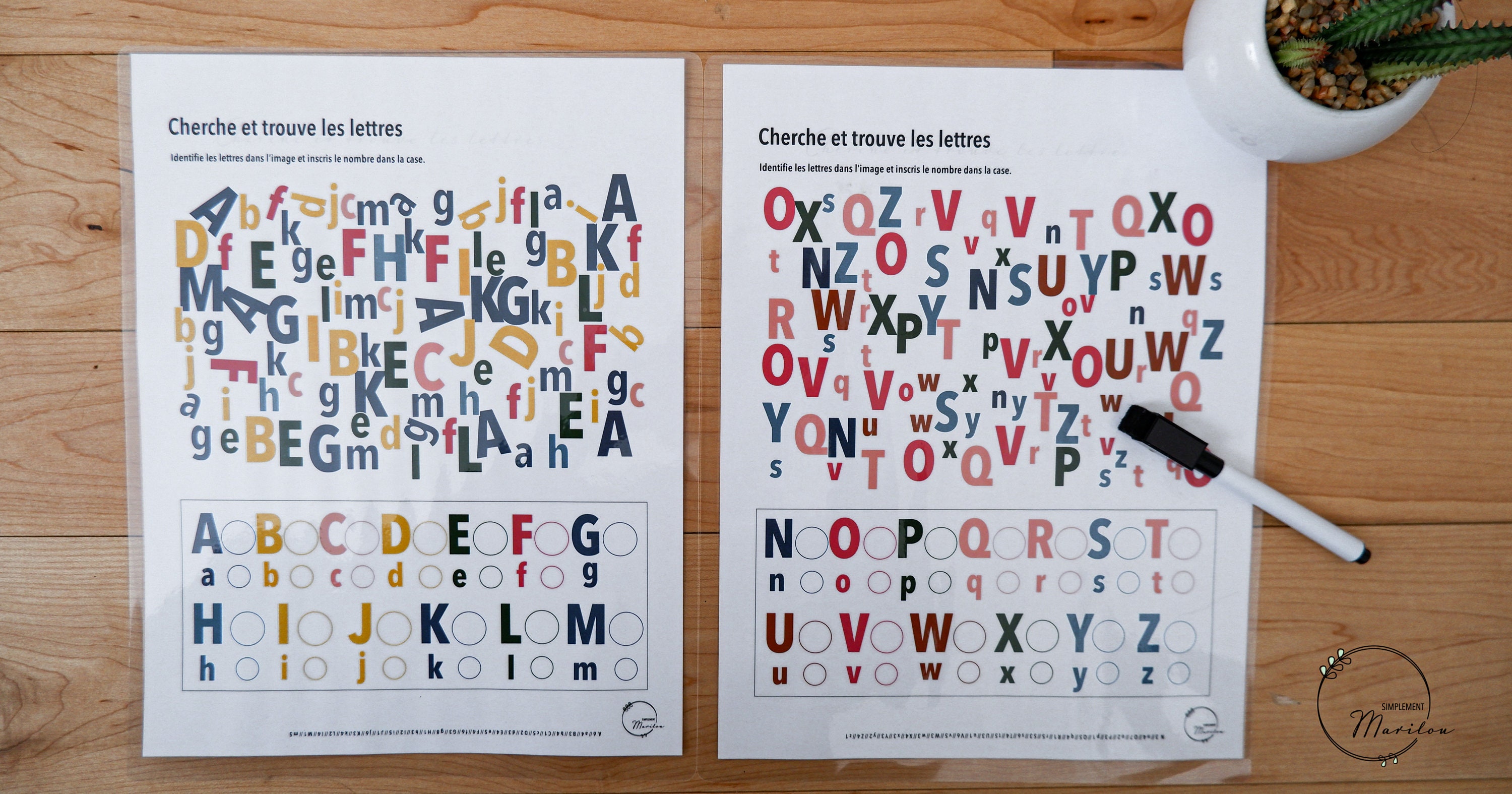 Cherche et trouve les lettres et les chiffres NUMÉRIQUE - Etsy Canada