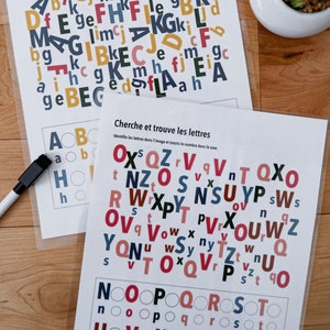 Cherche et trouve les lettres et les chiffres NUMÉRIQUE - Etsy Canada