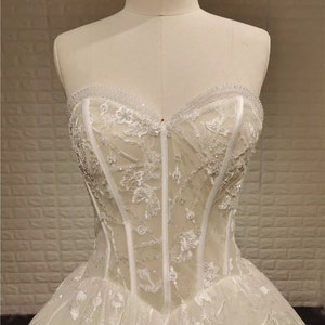 Custom-made Strapless Romantic Princess Ballgown Wedding Dress. Luxury ...
