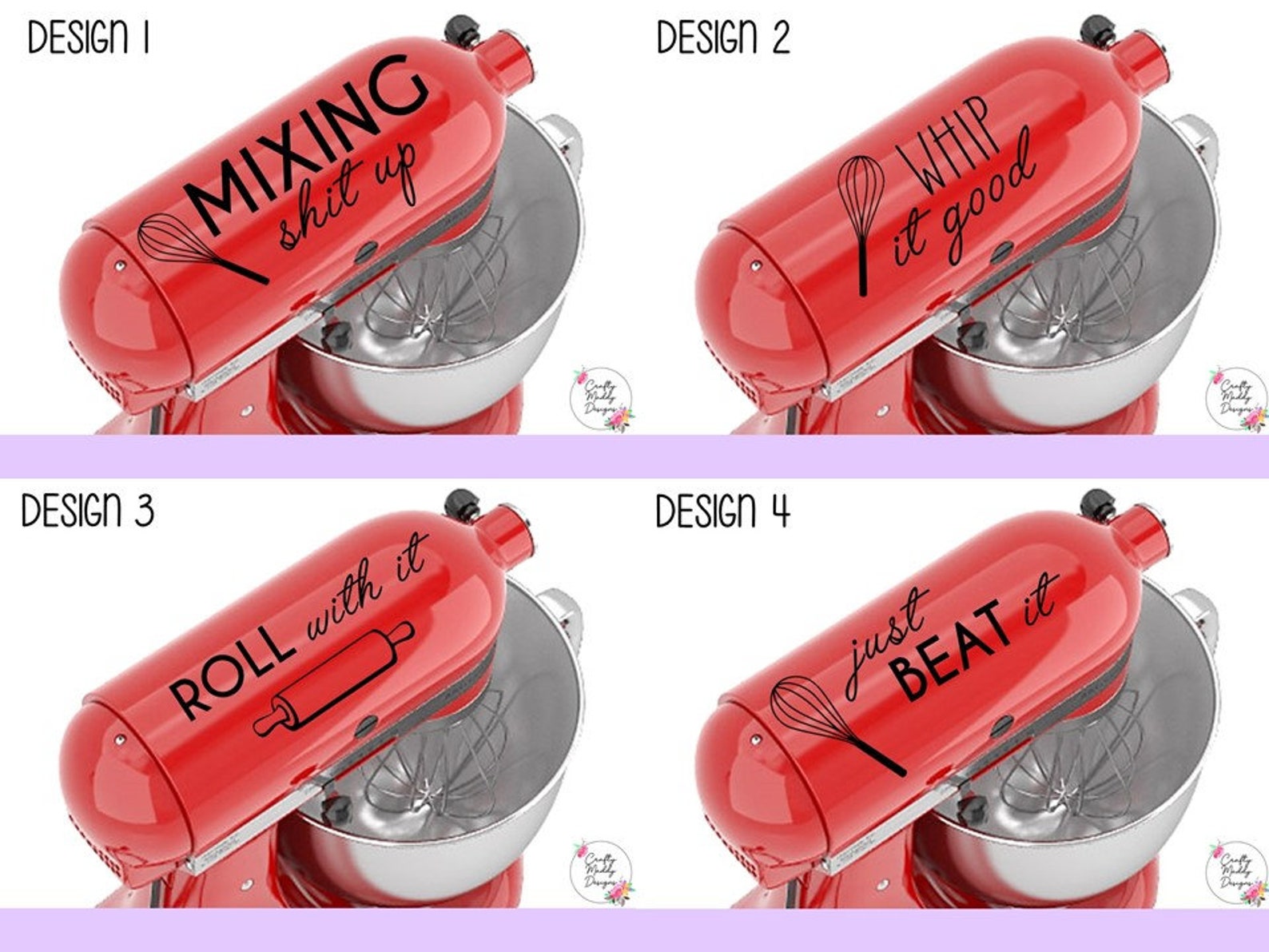 Vinyl Decal for Kitchen Mixer- Choose Your Color and Design - Etsy