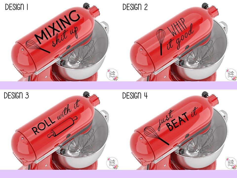 Vinyl Decal for Kitchen Mixer- Choose Your Color and Design - Etsy