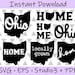 Ohio Home Script Ohio Package SVG EPS PDF Digital Cut Files | Etsy