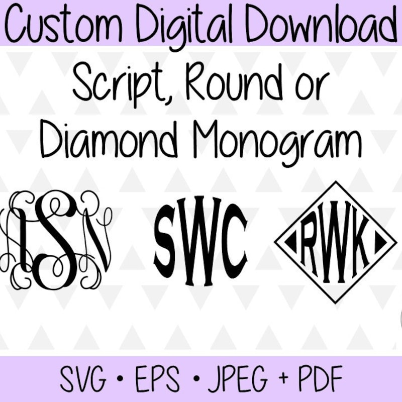 Shape Monogram - Etsy