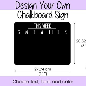 Custom Chalkboard Sign - Choose Your Font, Color, and Text - Etsy
