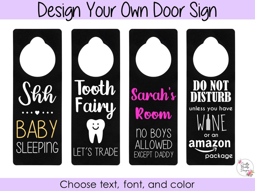 Custom Door Sign - Do Not Disturb - Tooth Fairy - Kids Room Sign ...