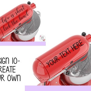 Vinyl Decal for Kitchen Mixer- Choose Your Color and Design - Etsy