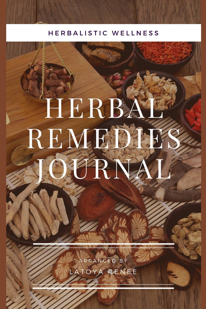 Herbal Remedies Journal 295 Pages DIY Wellness Journal - Etsy