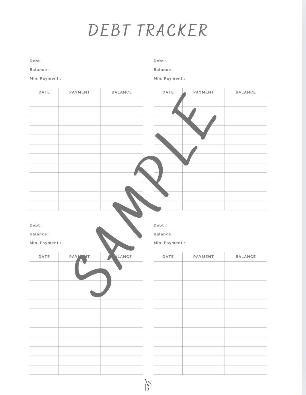 Debit Tracker - Etsy