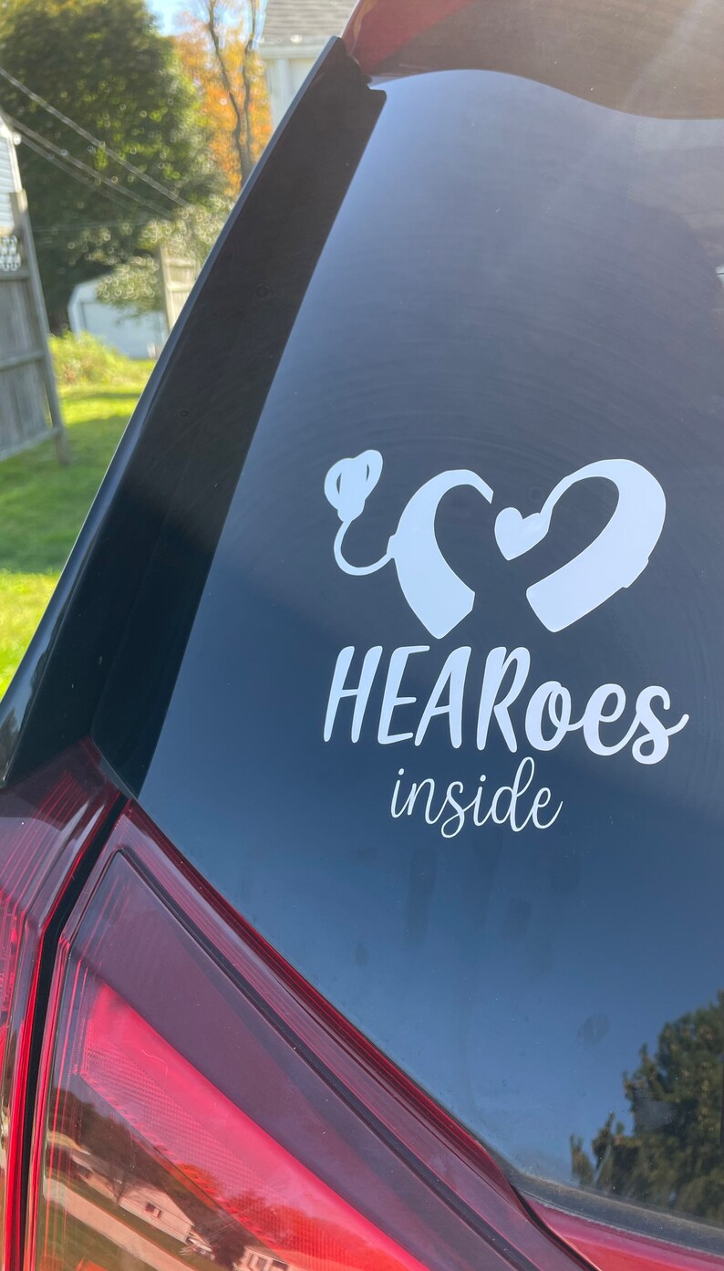 Hearoes/hearo Inside Decal Cochlear Implant Decal Hearing - Etsy