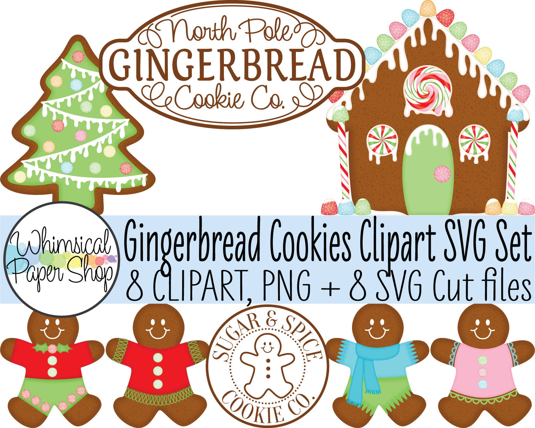 Gingerbread SVG Clipart Gingerbread House Svg Gingerbread - Etsy