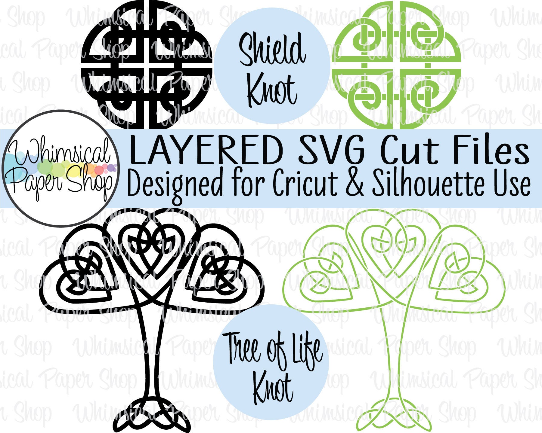 Celtic Knot PNG SVG Set Love Knot Sailors Knot Quaternary - Etsy