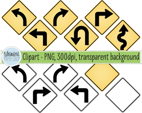 Road Sign Arrow Clipart