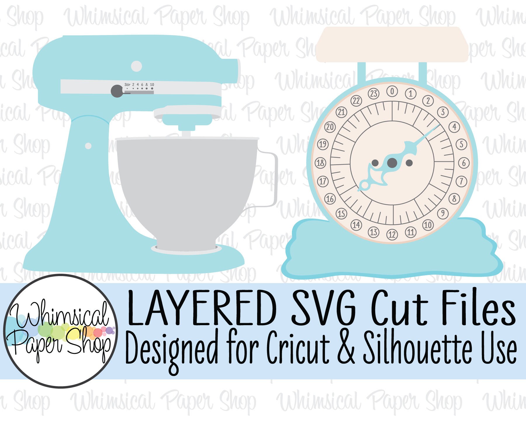 Baking Clipart SVG Set Cooking Svg Stand Mixer Svg Mixer | Etsy