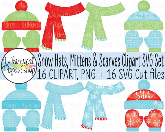 Winter Hat And Gloves Clipart