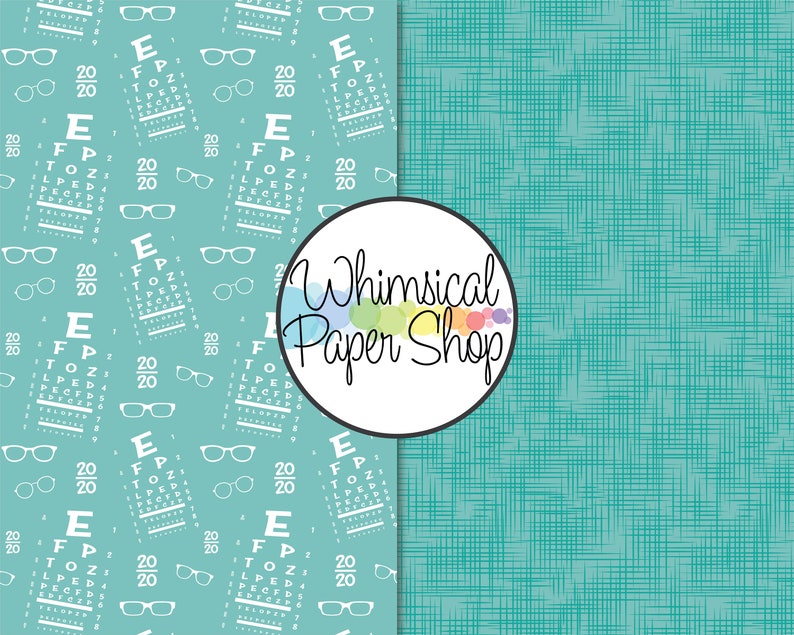 Seamless Glasses Digital Paper 1 Eye Doctor Digital Paper - Etsy