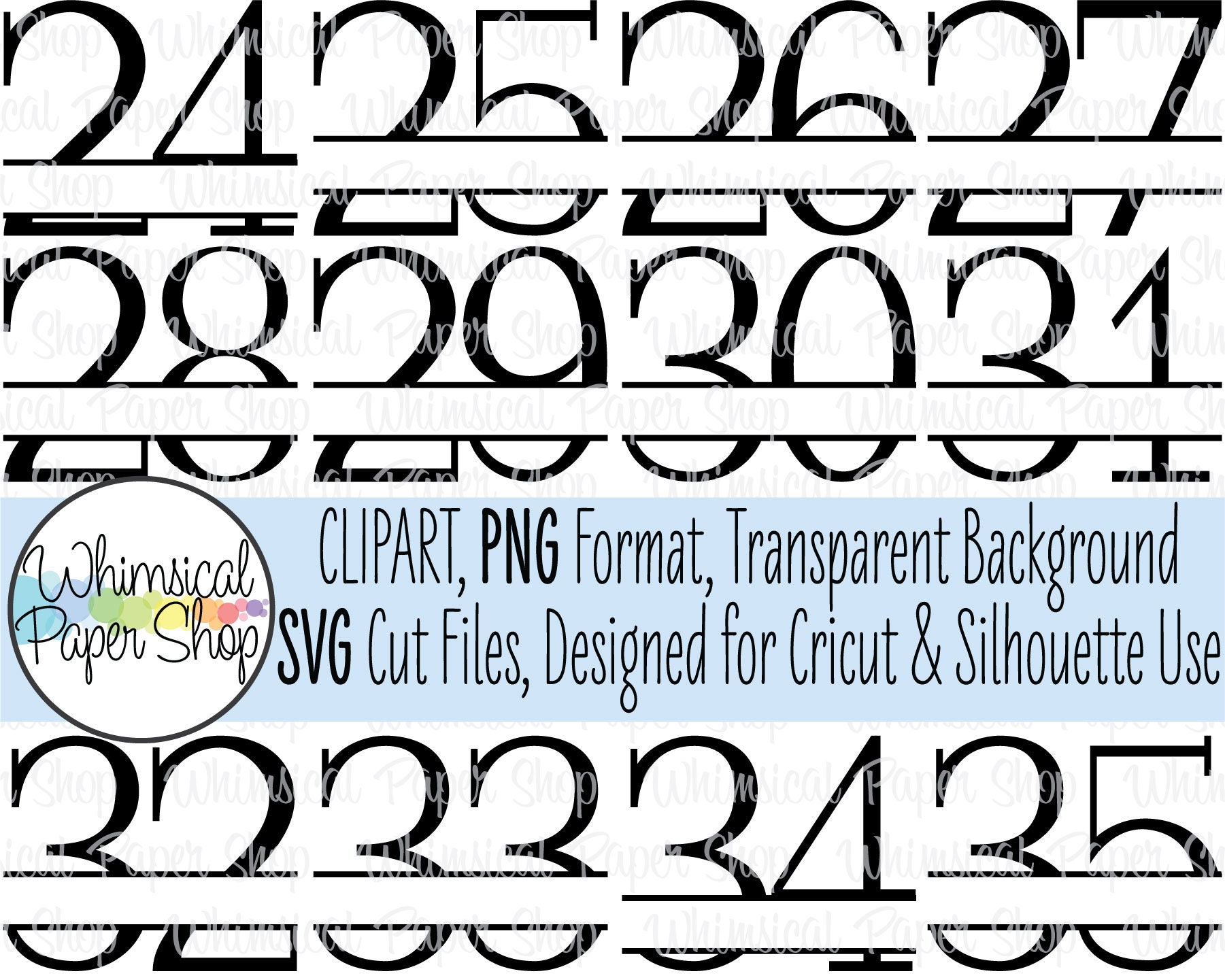 Split Monogram SVG & Clipart Set Table Number Svg Split - Etsy Australia