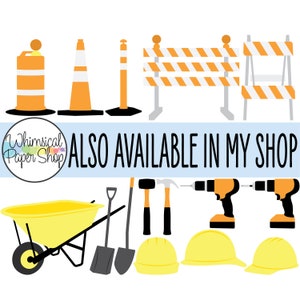Construction Clipart SVG Set2, Printable Construction Sign, Detour ...