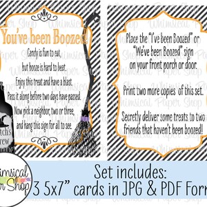 Youve Been Boozed, Adult Halloween Game Printable, Neighborhood Game ...