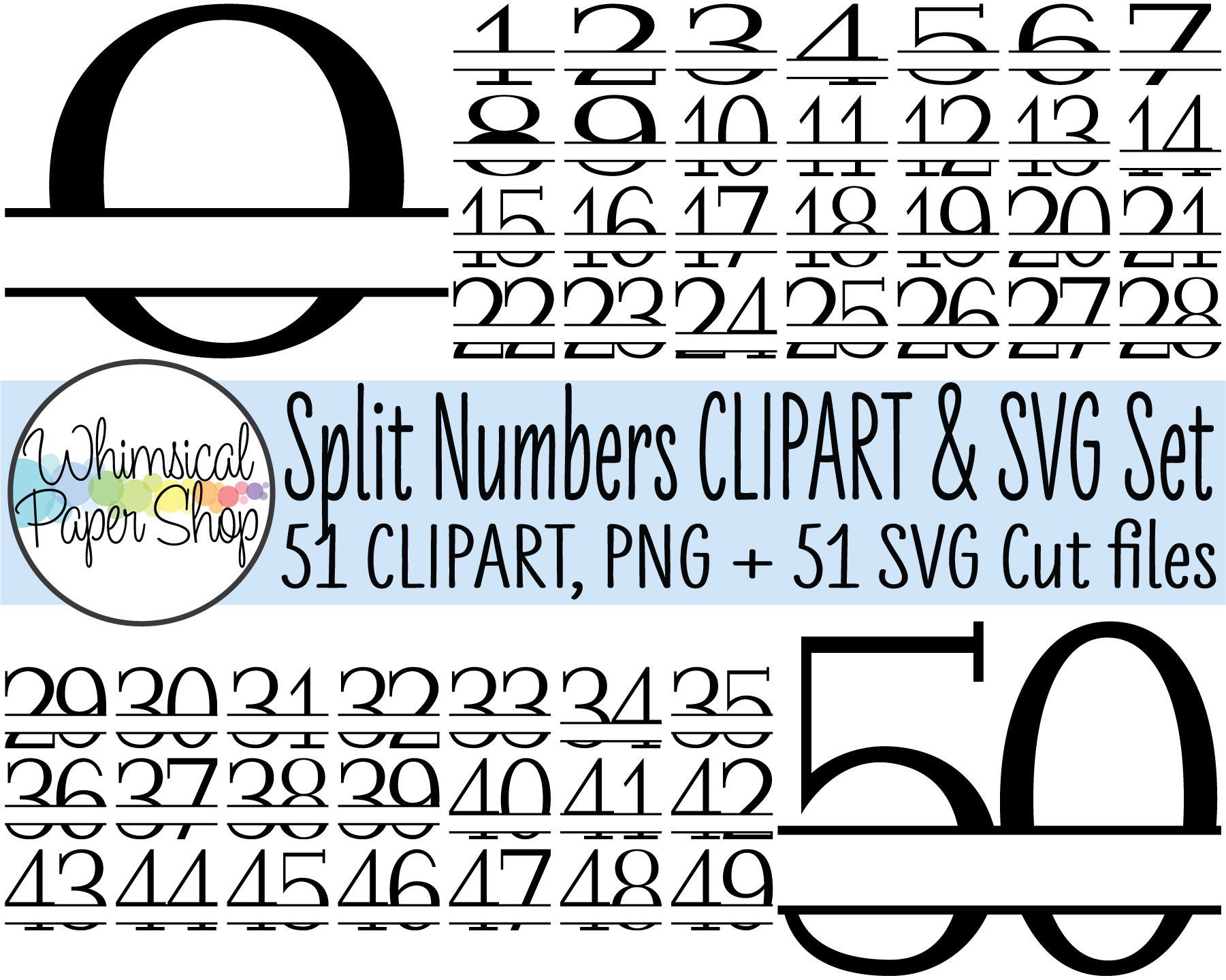 Split Monogram SVG & Clipart Set Table Number Svg Split - Etsy Australia