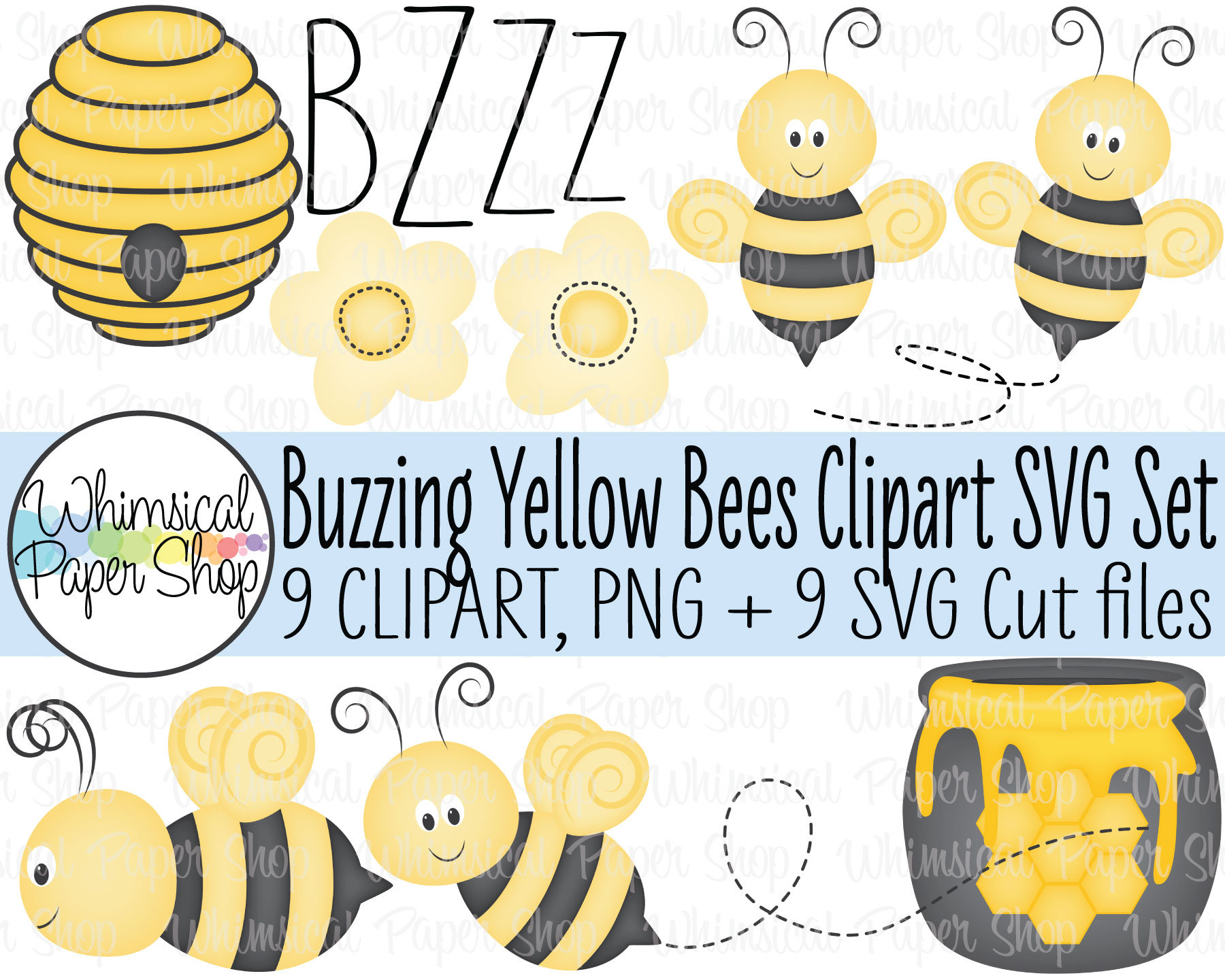Clipart Bee Buzzing