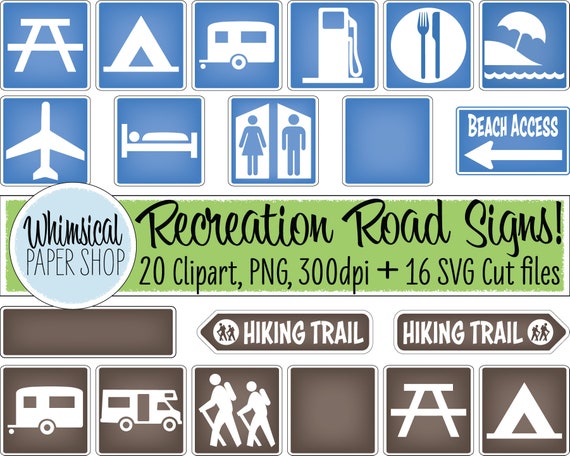 Recreation Road Signs