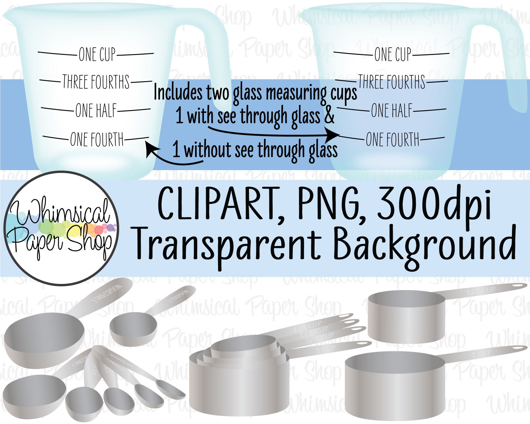Baking Clipart SVG Set Cooking Svg Measuring Cup Svg Wooden - Etsy