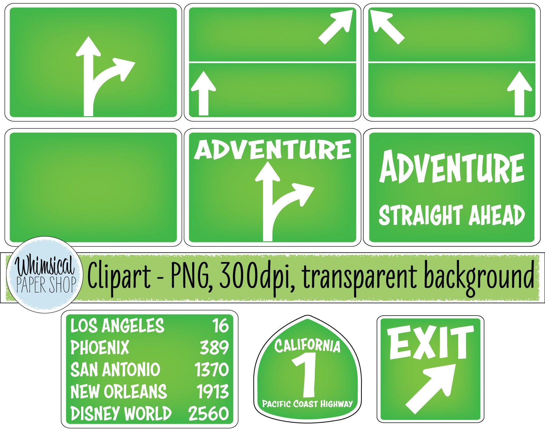 Interstate Exit Sign Clip Art