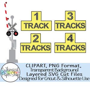 Train Crossing Sign Clipart SVG Set. Railroad Crossing. Railroad Sign ...