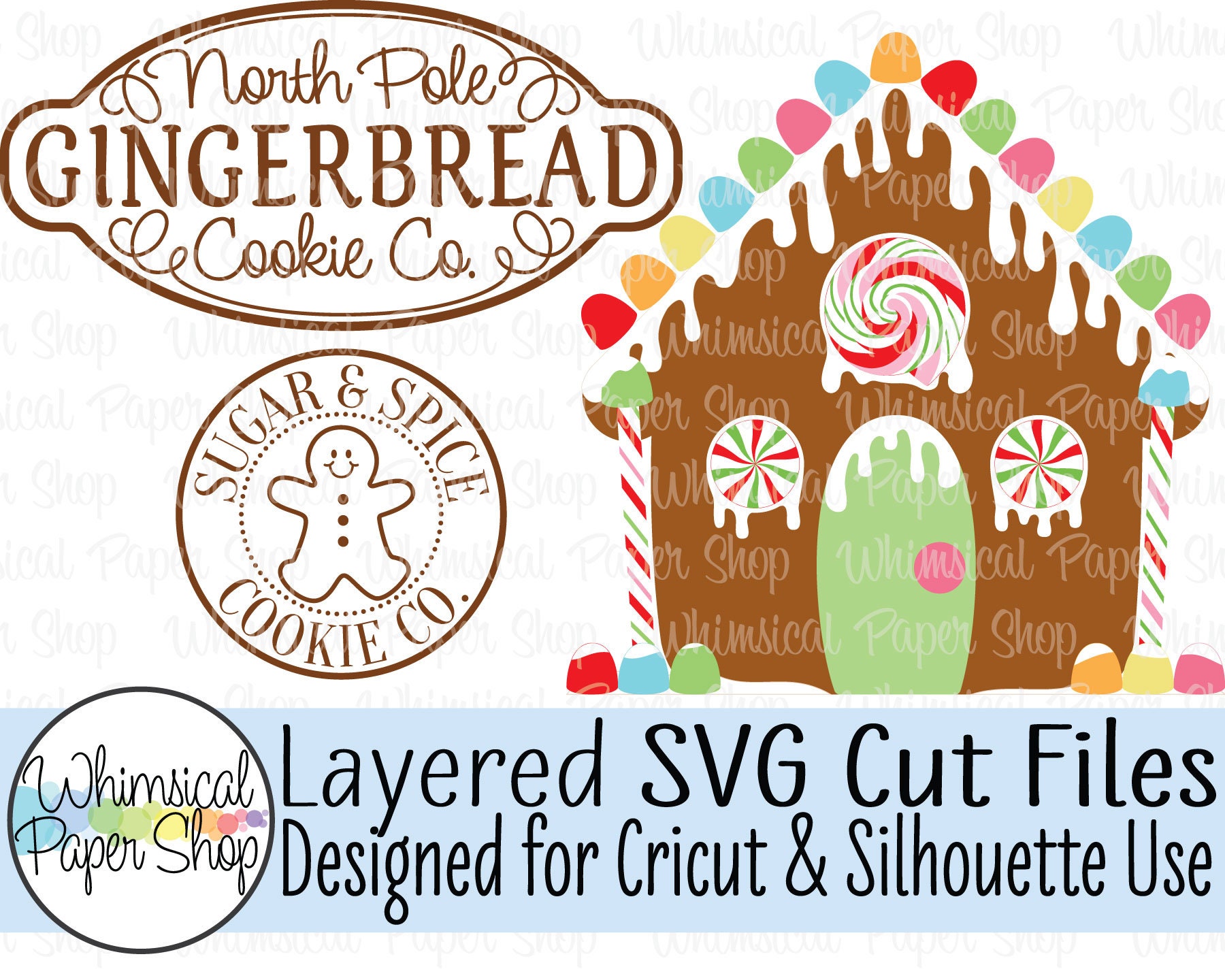 Gingerbread SVG Clipart Gingerbread House Svg Gingerbread - Etsy