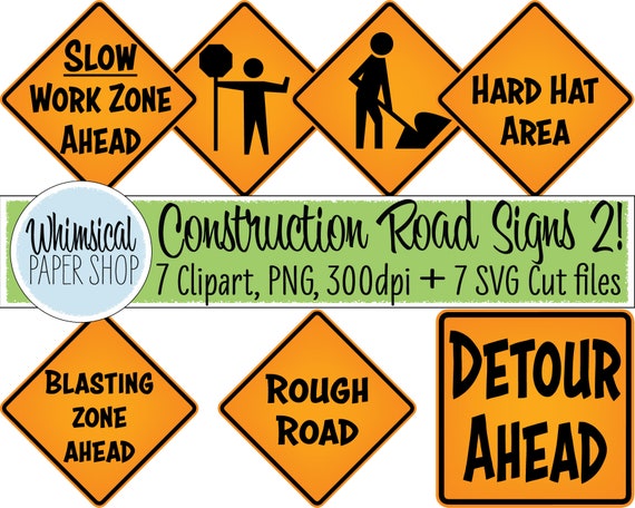 Construction Zone Sign Clipart