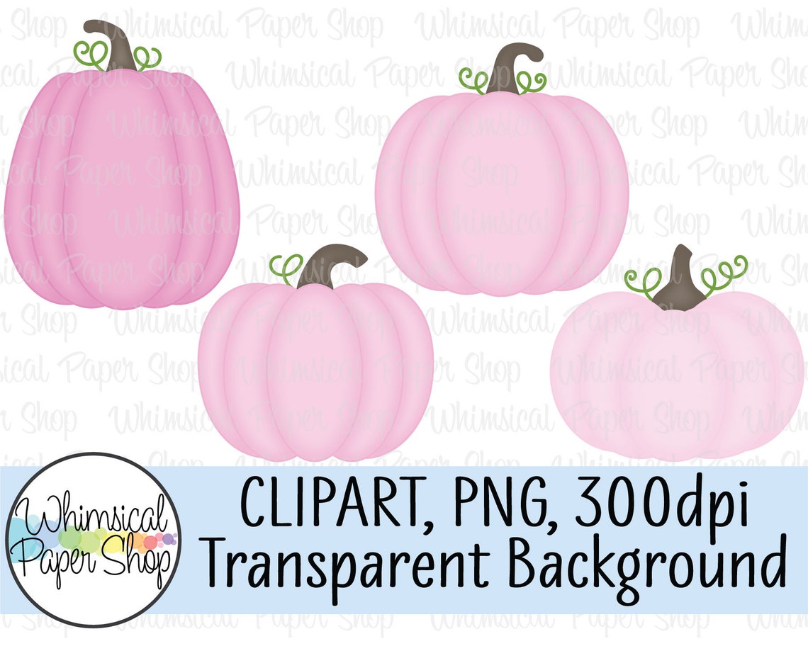 Pink Pumpkin SVG Clipart Set Blue Pumpkin Clipart SVG Fall - Etsy