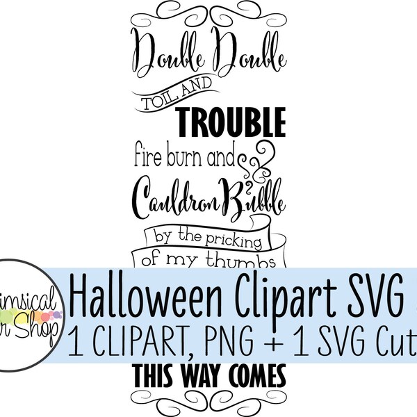 Double Double Toil and Trouble - Etsy