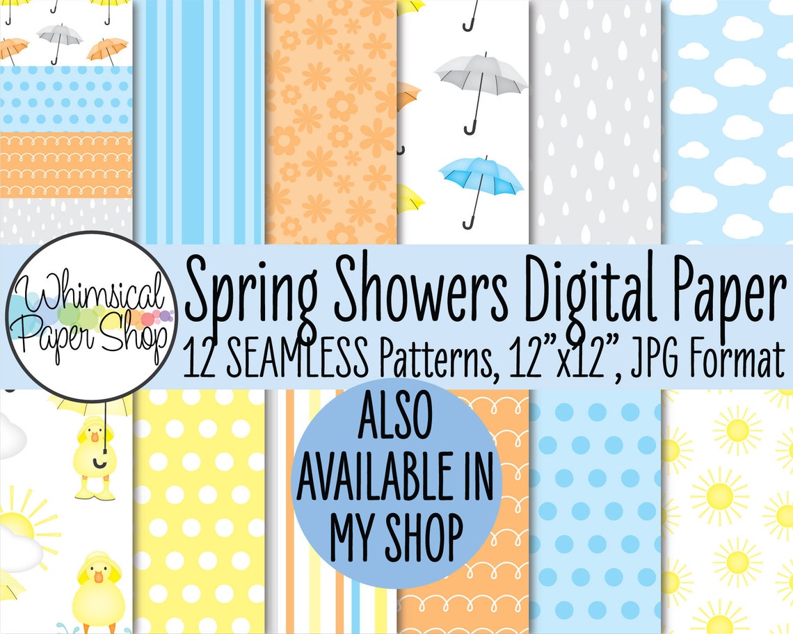 Polka Dot Umbrella Clipart SVG Files for Cricut Rainy Day | Etsy