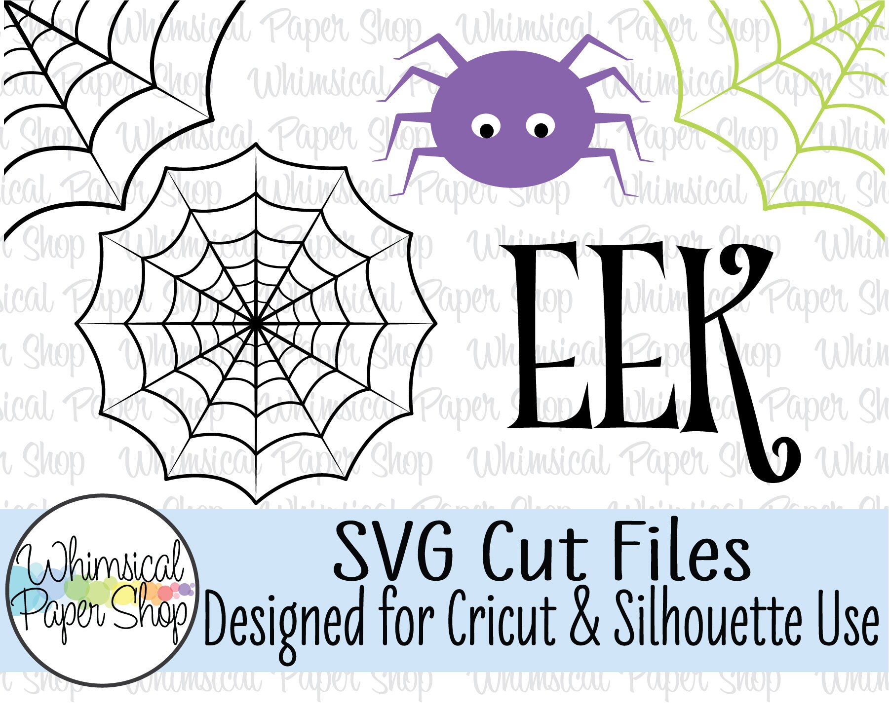 Spider SVG Clipart Set Spider Web Svg Spiderweb Corner - Etsy