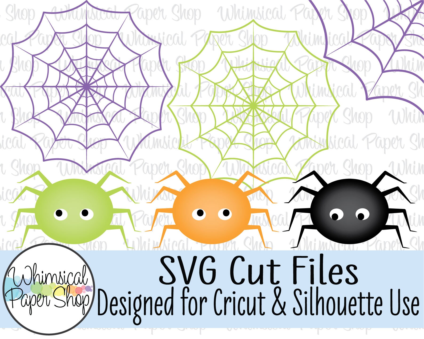 Spider SVG Clipart Set Spider Web Svg Spiderweb Corner - Etsy