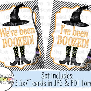 Youve Been Boozed, Adult Halloween Game Printable, Neighborhood Game ...