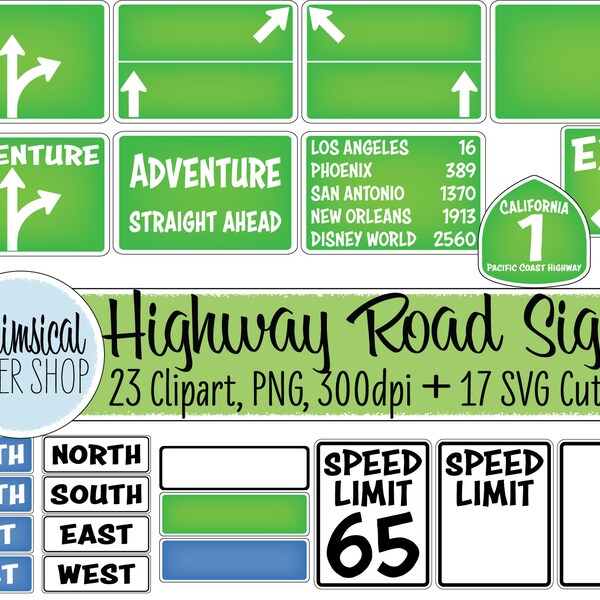 Highway Sign Svg - Etsy