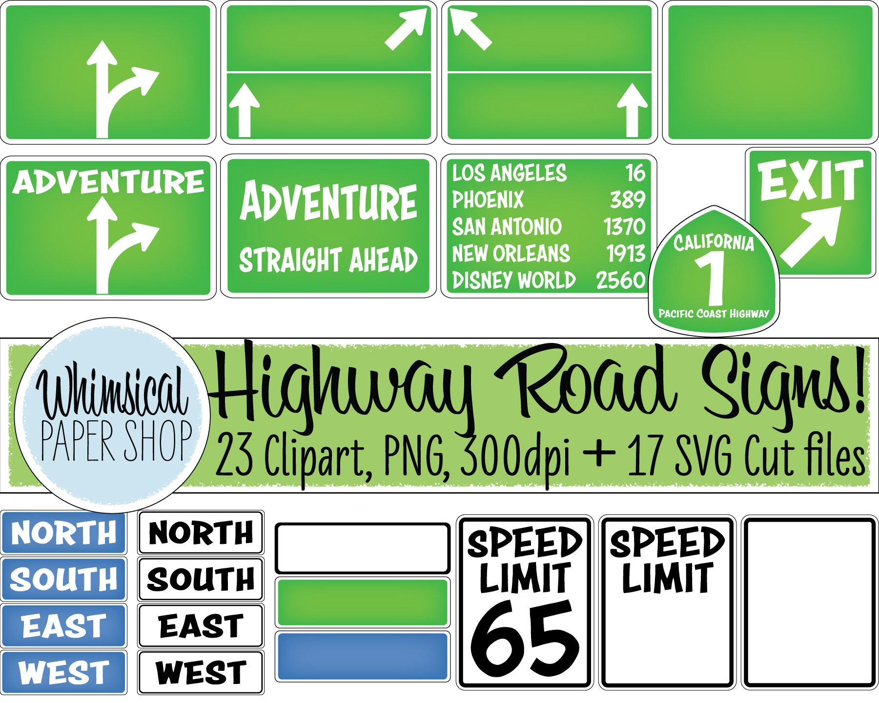 Interstate Exit Sign Clip Art