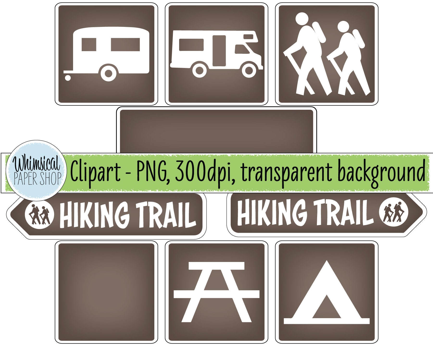 Hiking Signs Clip Art