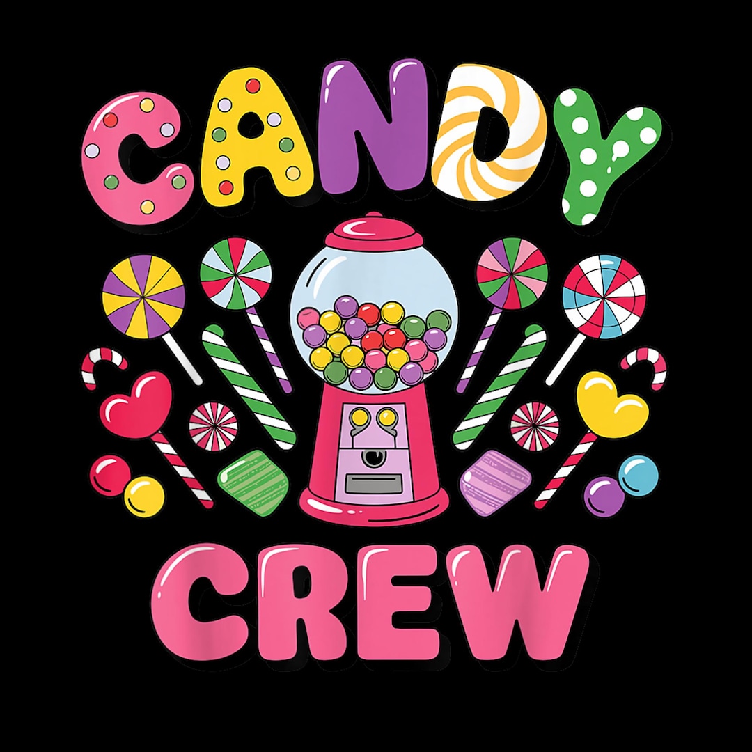 Candy Land Candy Crew Decorations Sweetie Candy Squad Cool PNG - Etsy