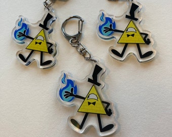 Bill Cipher Figure/keychain Gravity Falls Inspired - Etsy