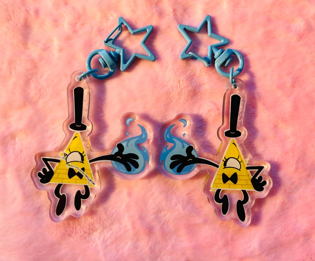 Bill Cipher Keychain - Etsy