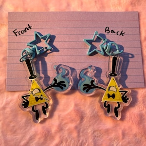 Bill Cipher Keychain - Etsy