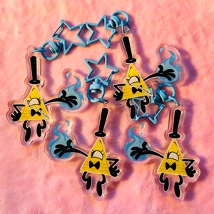 Bill Cipher Keychain - Etsy
